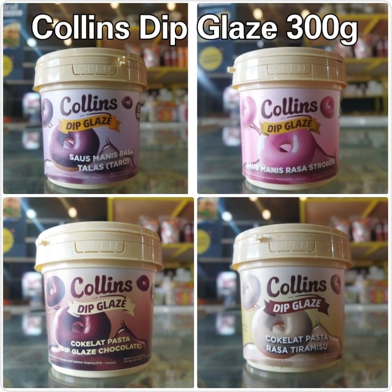 Jual Collins Dip Glaze 300g All Variant Rasa | Shopee Indonesia