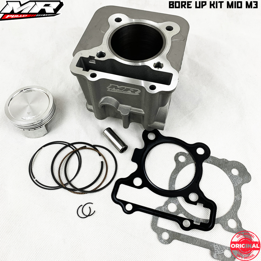 Jual Blok Seher Mrpulley Mio M3 Piston Kit 59 mm Bore up Kit Mio 125 M3 Mio Z Xride 125 Mio Soul ...