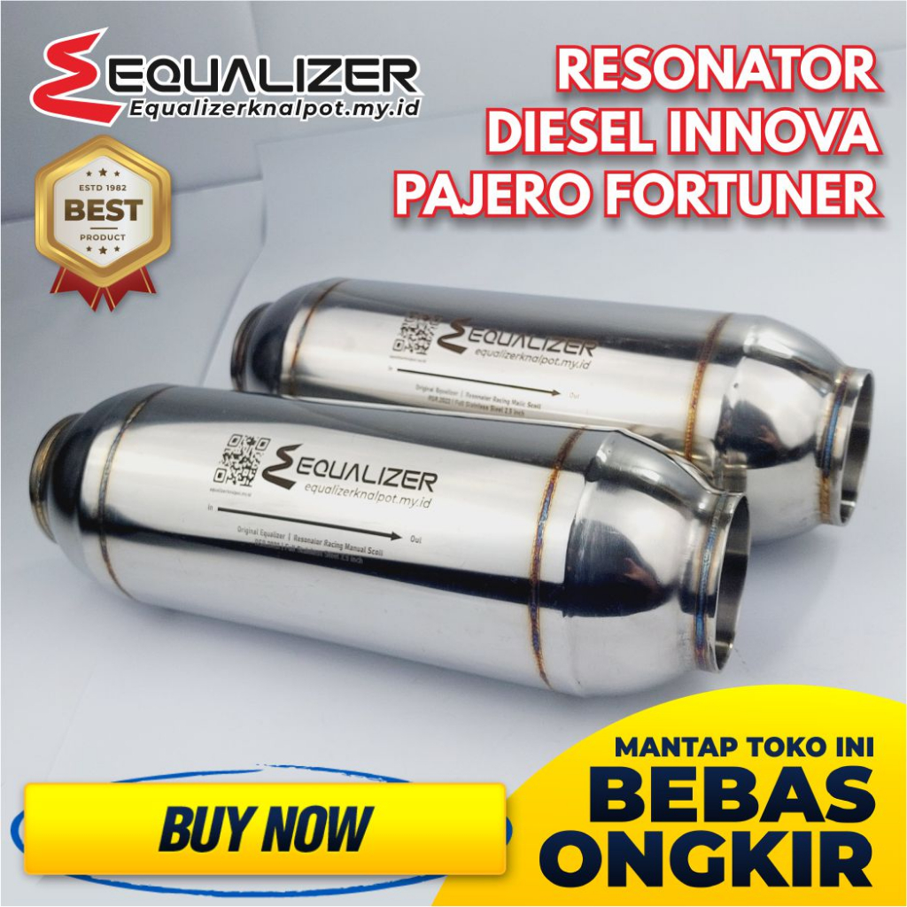 Jual Resonator Knalpot Mobil Racing Equalizer Original 2,5 Inch Untuk ...