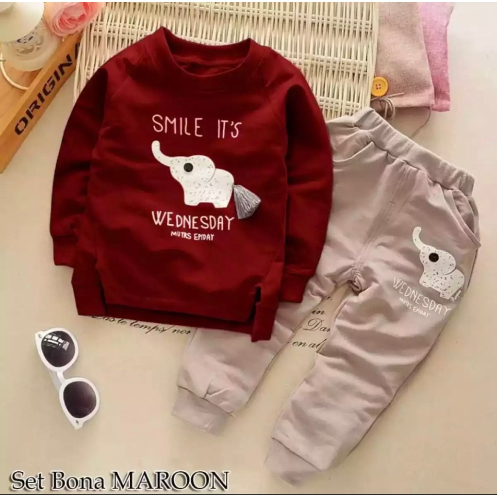 Jual Setelan karakter anak switer anak motif gajah 1-6 tahun setelan ... Jual Setelan karakter anak switer anak motif gajah 1-6 tahun setelan ...