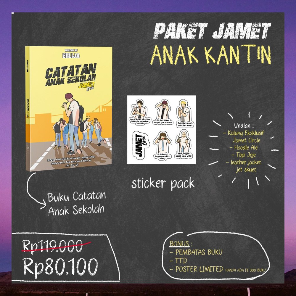 Jual Novel Jamet Circle II Catatan Anak Sekolah - Ehlija - Akad ...