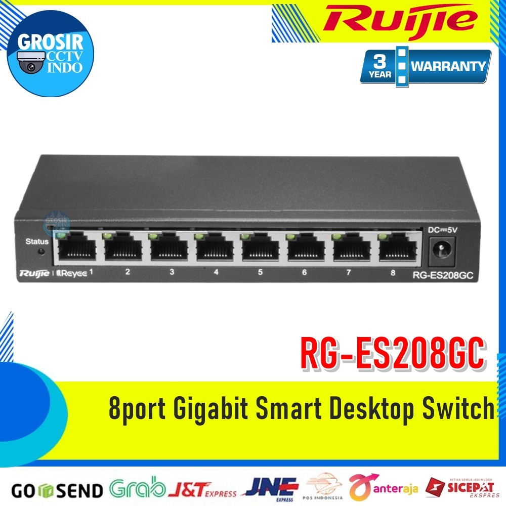 Jual RUIJIE 8port Gigabit Smart Desktop Switch - GCI | Shopee Indonesia