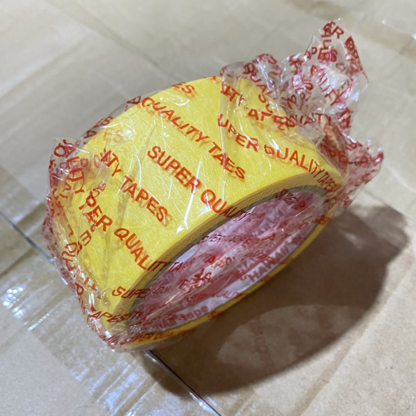 Jual Masking Tape / Lakban Kertas Kuning Hawaii not Daimaru 2 inch x 20 ...