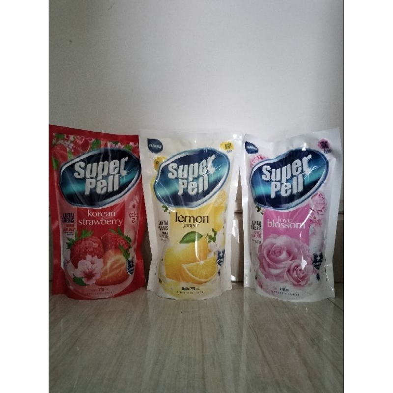 Jual SUPER PELL PEMBERSIH LANTAI REFILL 770 ml | Shopee Indonesia