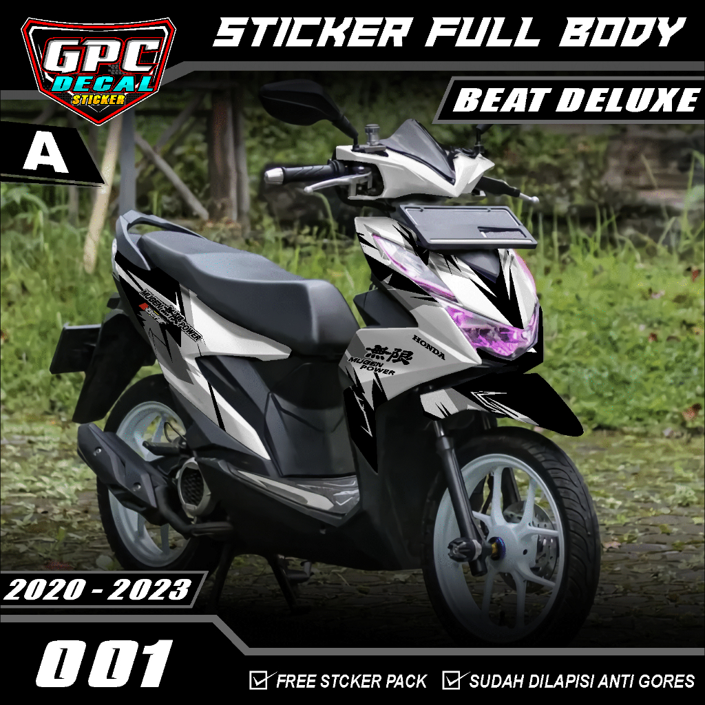 Jual DECAL STICKER HOLOGRAM HONDA BEAT DELUXE FULLBODY OBRAL LIST MOTOR ...