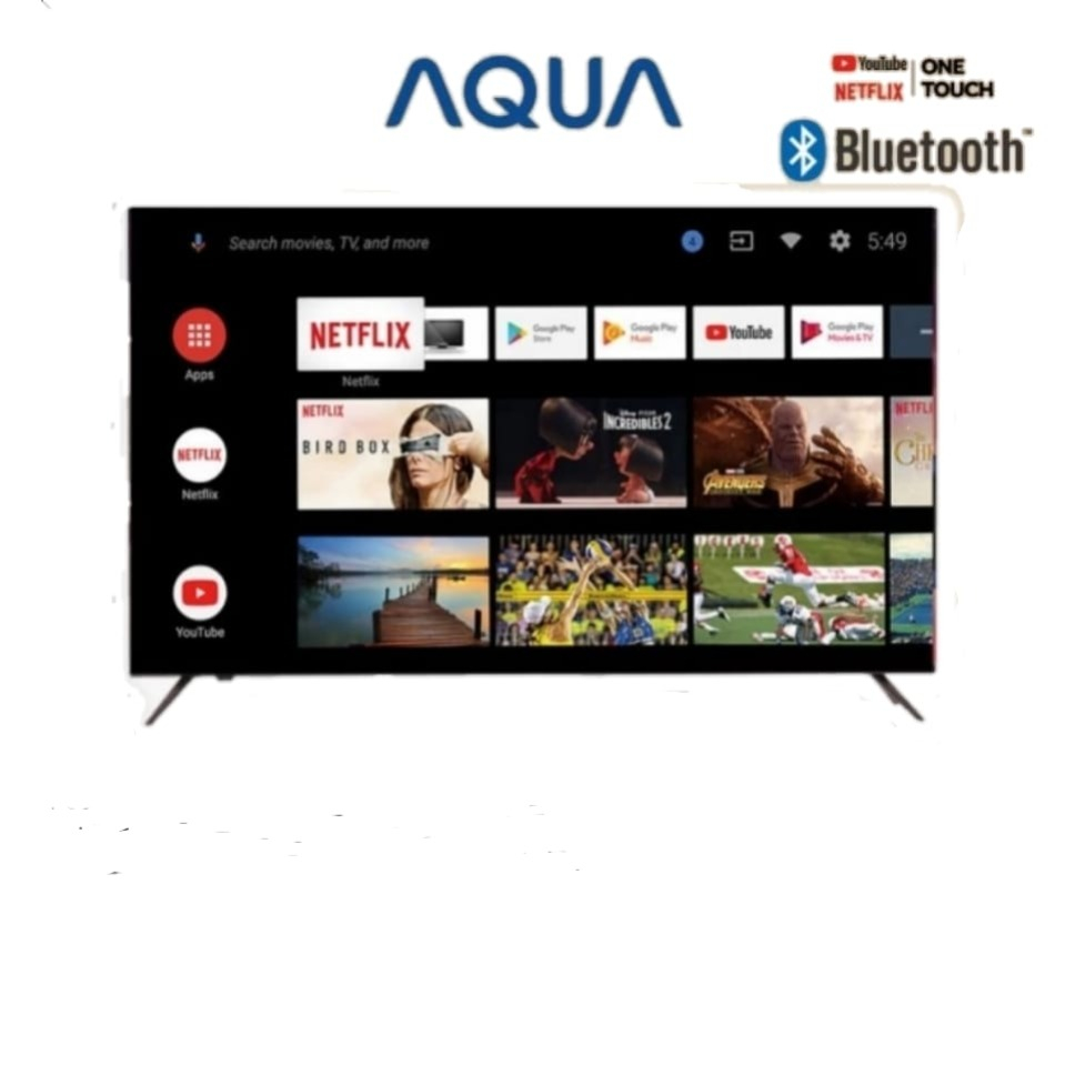 Jual AQUA Android Smart TV 43 inch AQT43K701AF / AQT 43K701AF FULL HD ...