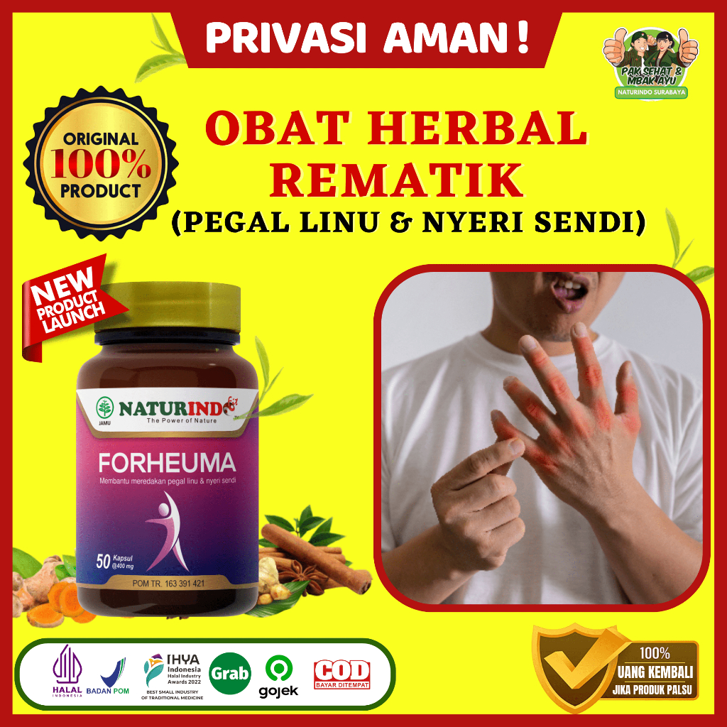 Jual Obat Nyeri Sendi Rematik Rheumatik Badan Pegel Keju Linu Ampuh ...