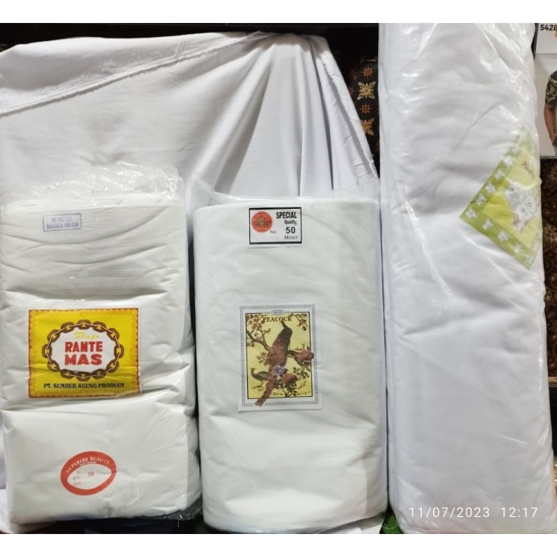 Jual Kain kafan/mori harga per pis | Shopee Indonesia