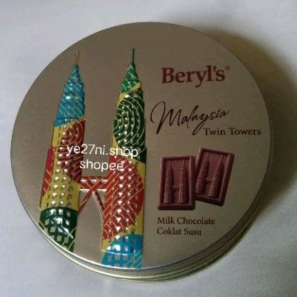 Jual Beryls Chocolate Malaysia Twin Towers Milk Chocolate 80gr ...