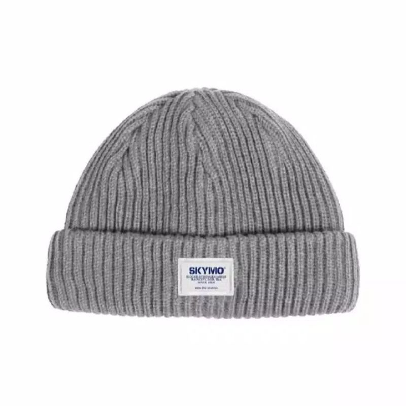 Jual TOPI Kupluk Beanie SKYMO / Short Beanie Weekend / Kupluk Rajut ...