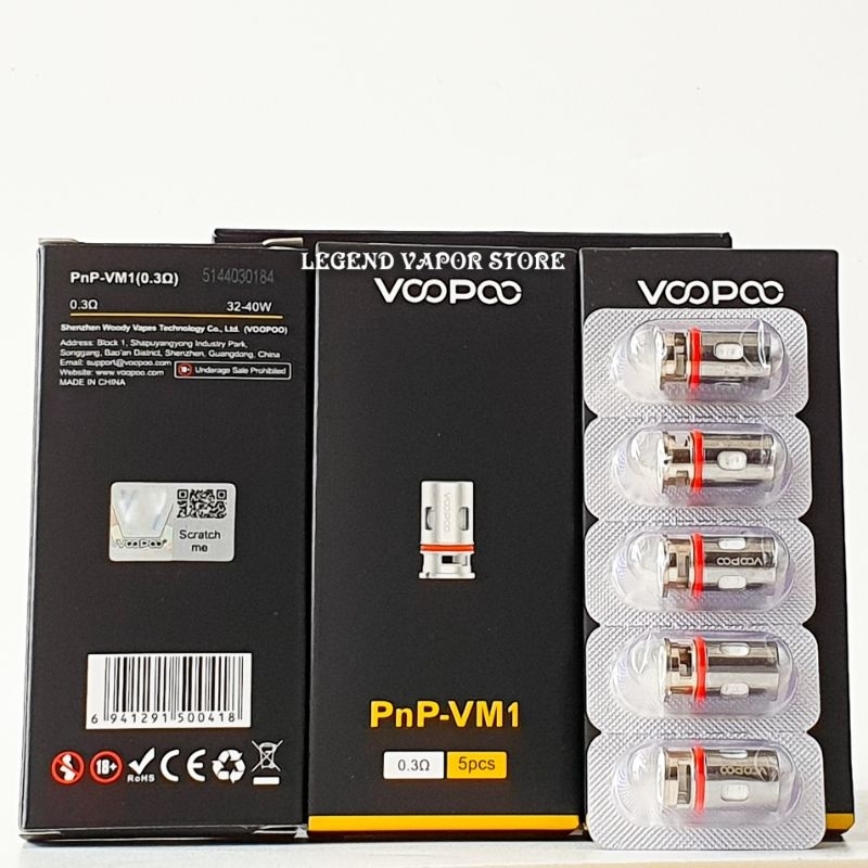 Jual COIL VOOPOO PNP-VM1 0.3 OHM AUTHENTIC HARGA SATUAN | Shopee Indonesia
