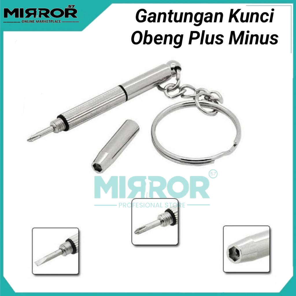 Jual Obeng Mini Obeng Plus Minus 3 Jenis Pin Model Gantungan kunci ...