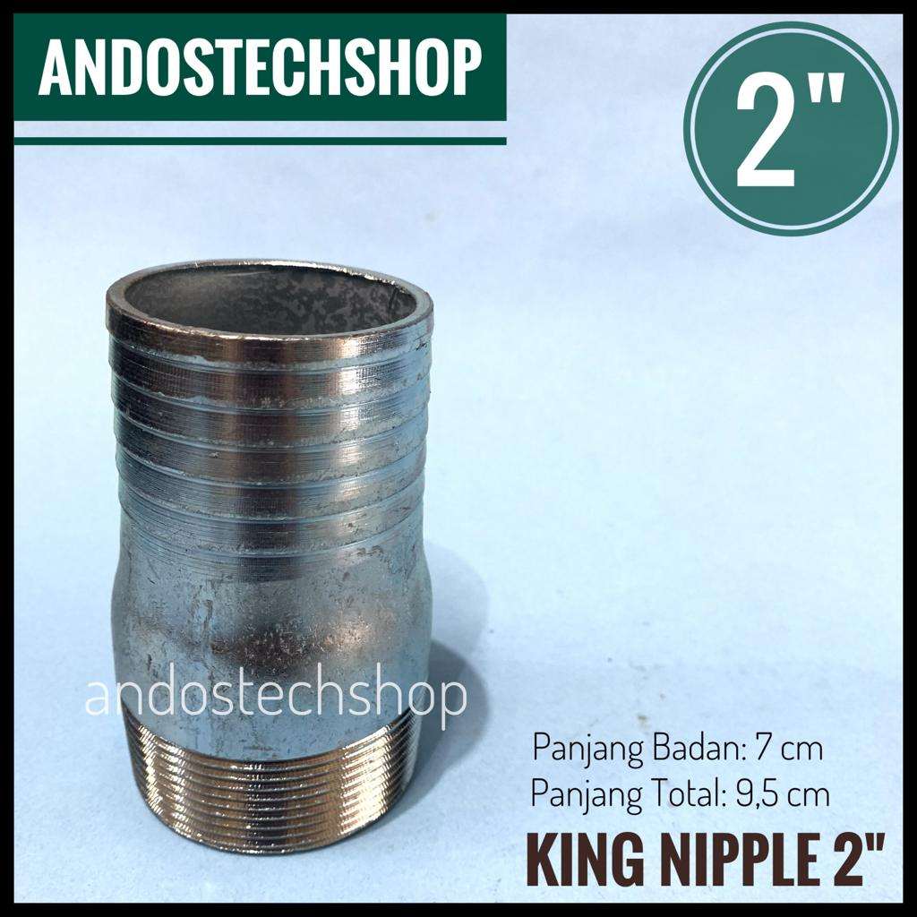 Jual King Nipple Drat 2,00" Galvanis | Sambungan Selang Nepel 2 Inch ...