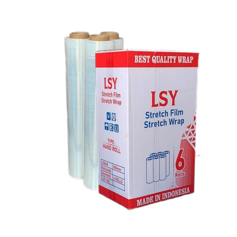 Jual plastik wrapping stretch film LSY TAPE INDONESIA 50cm x 300meter | Shopee Indonesia