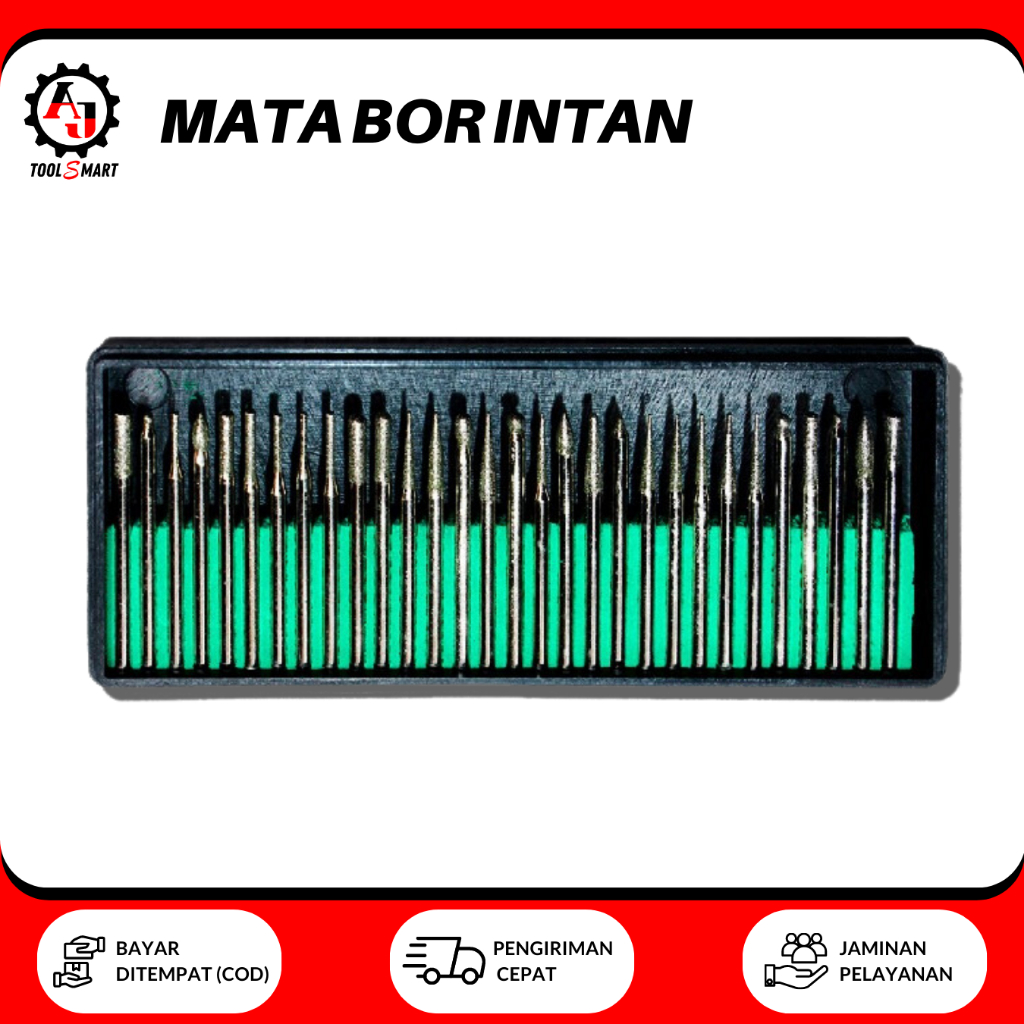 Jual Mata Bor Intan Set 30 PCS CPT National Mata Tuner Diamond Mata Die ...