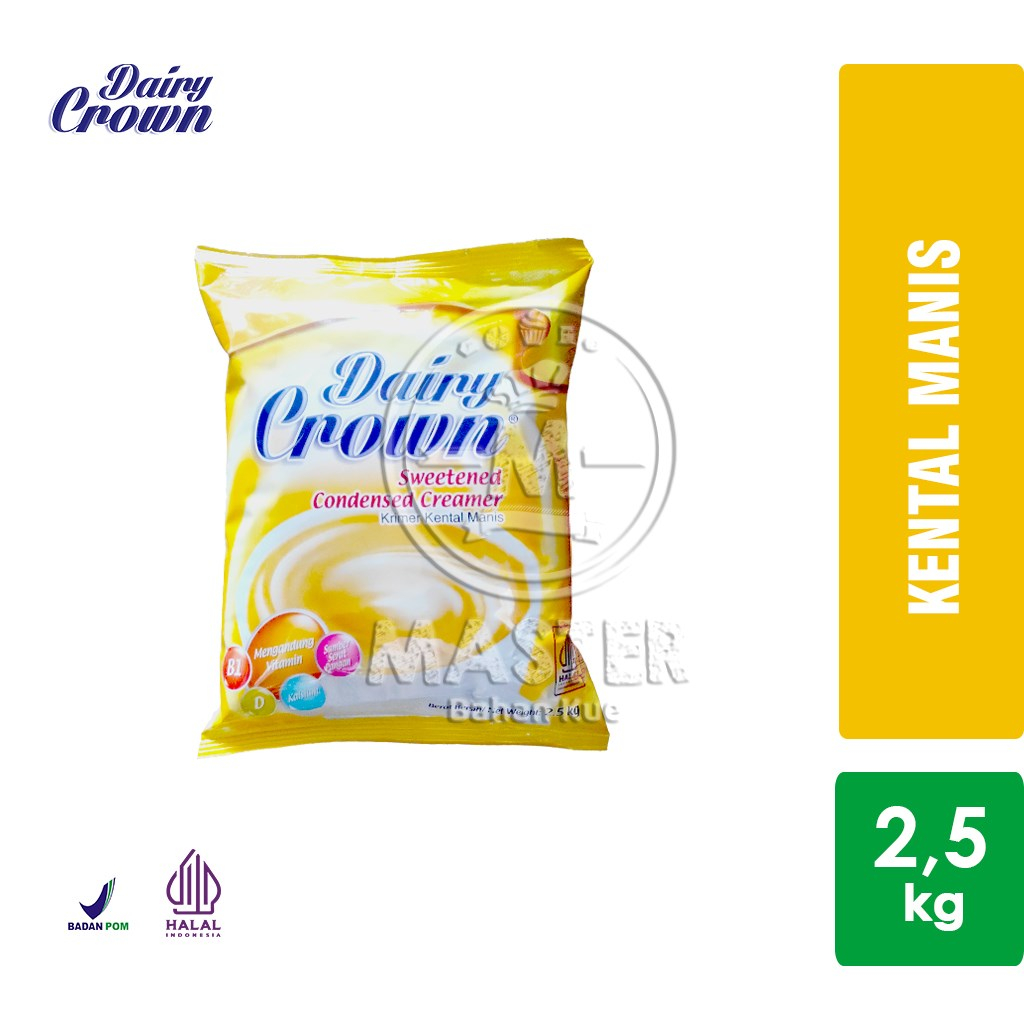 Jual Susu Kental Manis Dairy Crown Krimer SKM [Pouch 2,5 kg] | Shopee ...