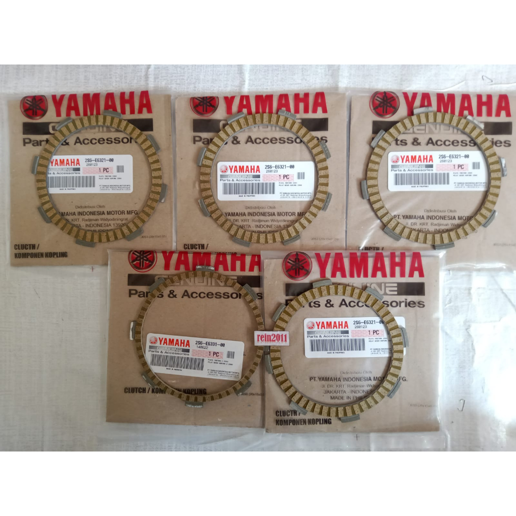Jual KAMPAS KOPLING JUPITER MX LAMA KODE 2008 - 2009 ASLI ORI YAMAHA 2S6 E6321 00 ( 4PCS ) & 2S6 ...