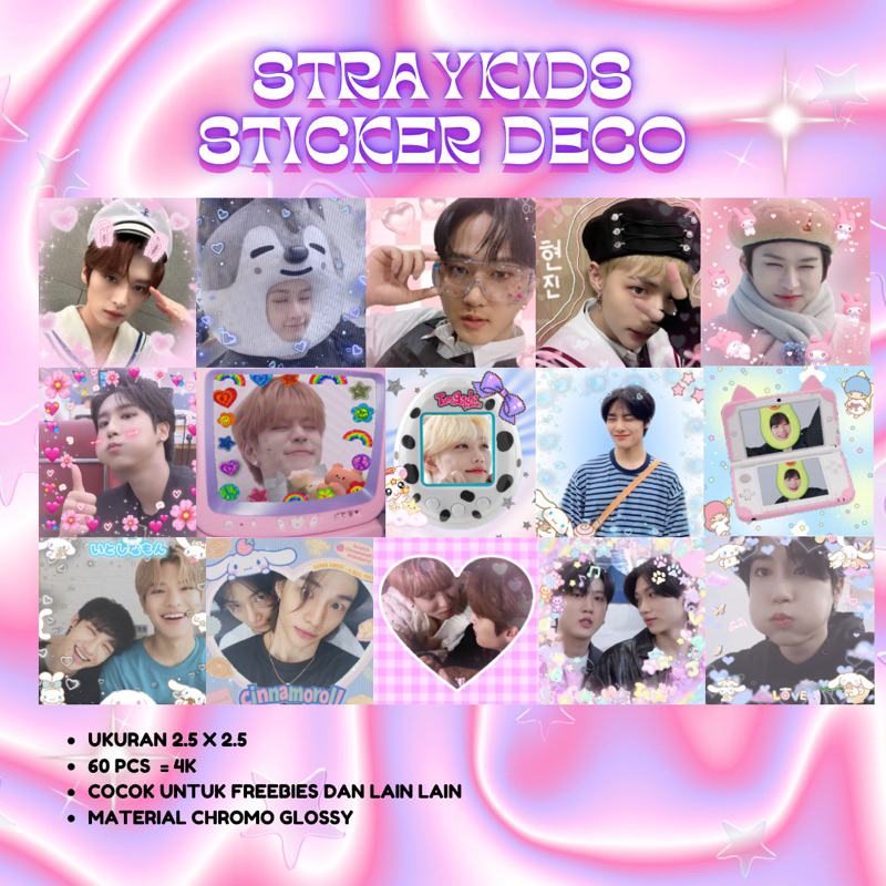 Jual [60 PCS] STICKER DECO KPOP STRAYKIDS BTS ZB1 TXT ENHYPEN NCT 127 ...