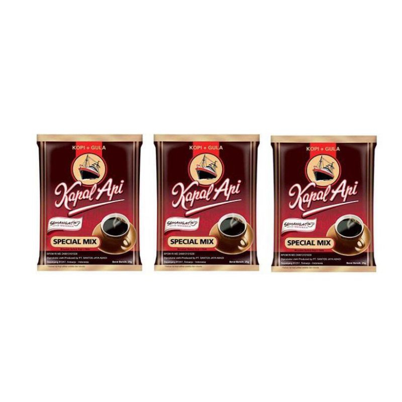 Jual KOPI KAPAL API SPECIAL MIX 25gr (isi 10 sachet) | Shopee Indonesia