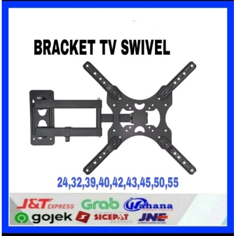 Jual bracket tv swivel braket tv breket tv 24 29 32 40 42 43 45 50 55 ...