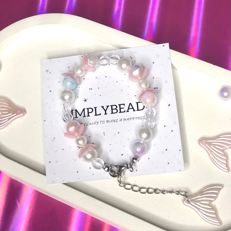 Jual gelang manik mermaid | gelang manik aesthetic | beads bracelet ...