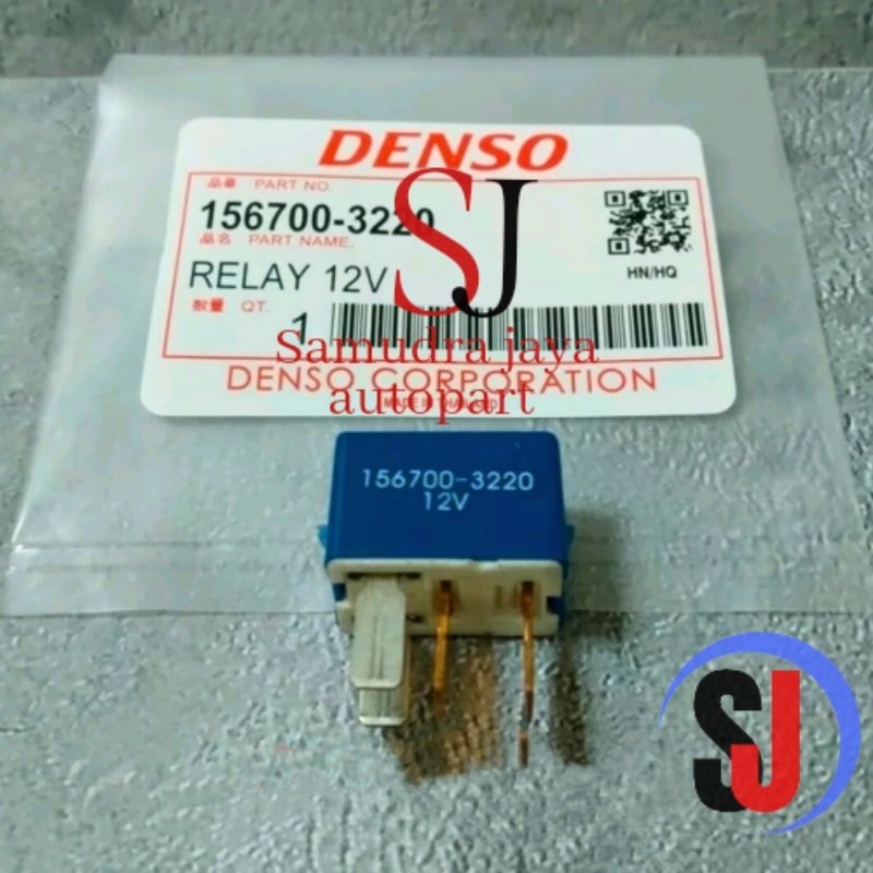 Jual relay biru 12volt 12v kaki 4 denso avanza xenia 156700-3220 ...