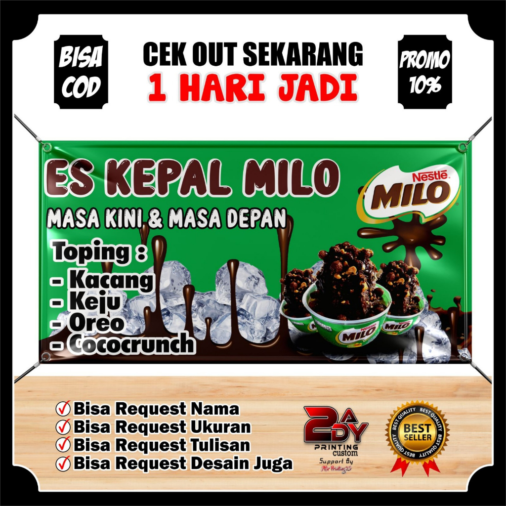 Jual Spanduk Banner Backdrop ES Kepal Milo Berkualitas - Banner Jualan ...