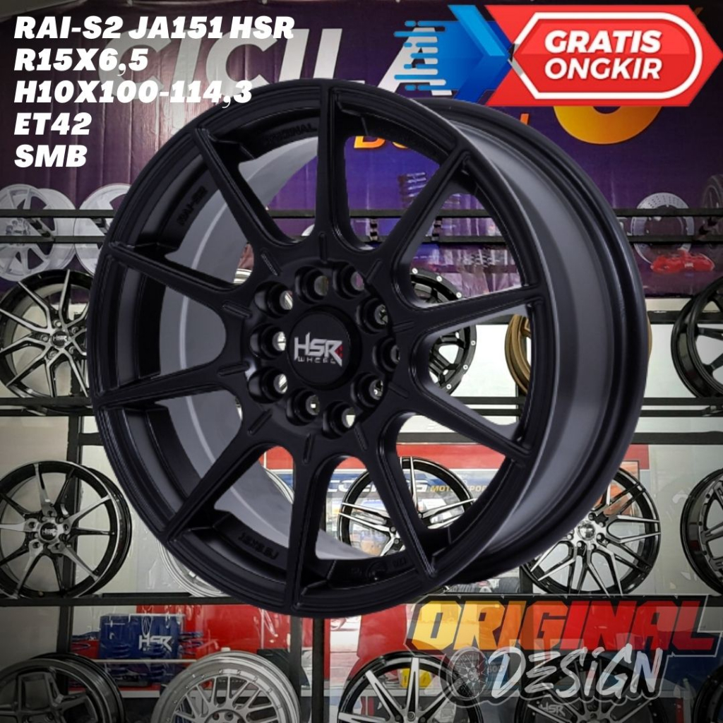 Jual Velg Mobil Ring 15 R15 HSR RAI-S2 Untuk Innova , Terios , Rush , Sienta | Shopee Indonesia