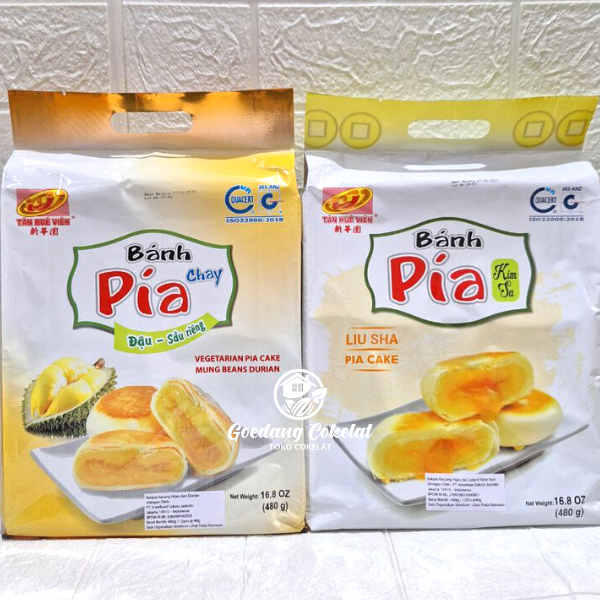 Jual Banh Pia Chay Pie Pia Cake Mung Beans Pandan Durian Liu Sha ...