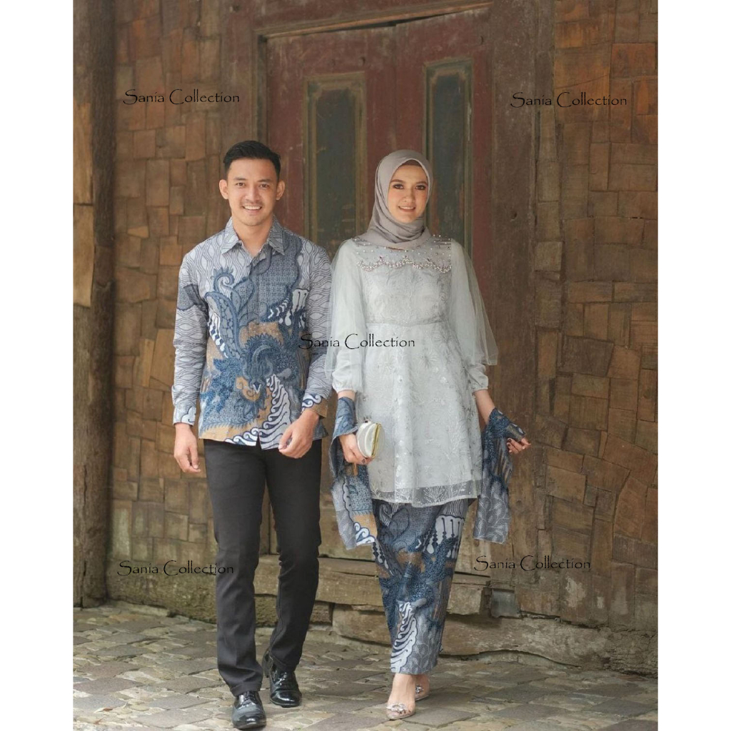 Jual BATIK COUPLE LUNA DRESS KEBAYA LAMARAN SERAGAM LEBARAN MODERN OOTD ...