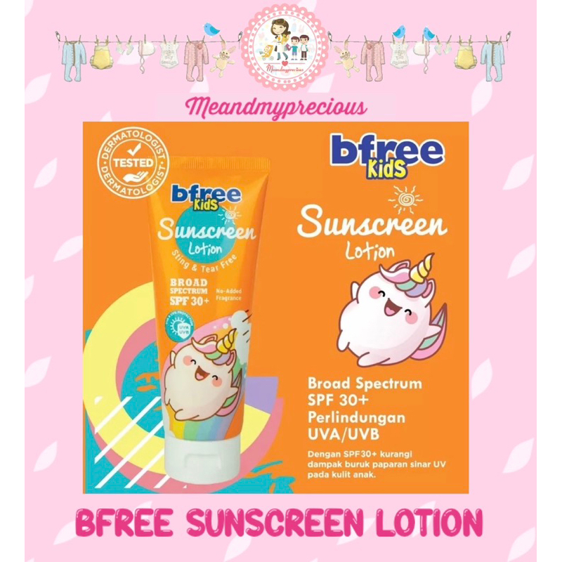 Jual MMP - BFREE Kids Sunscreen Lotion SPF 30+ lotion anti sinar UV ...