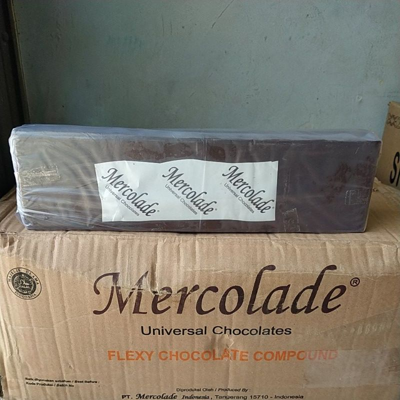 Jual mercolade flexy dark chocolate compound 1kg / coklat batang ...