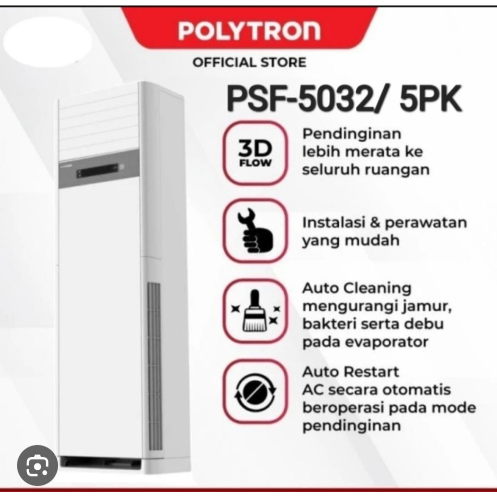 Jual Polytron AC Floor Standing 5PK PSF-5032 | Shopee Indonesia