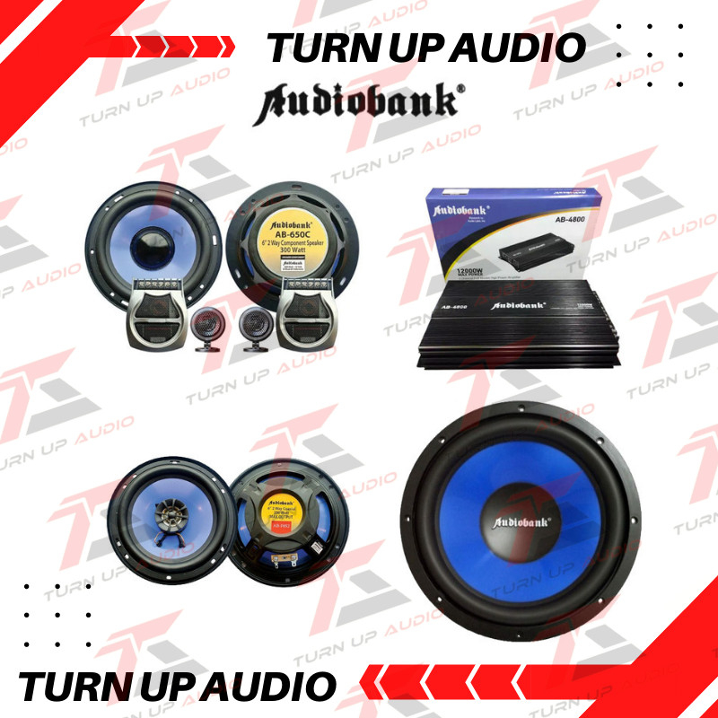 Jual Paket Audio Mobil Full Set Sound System AUDIOBANK speaker Split ...