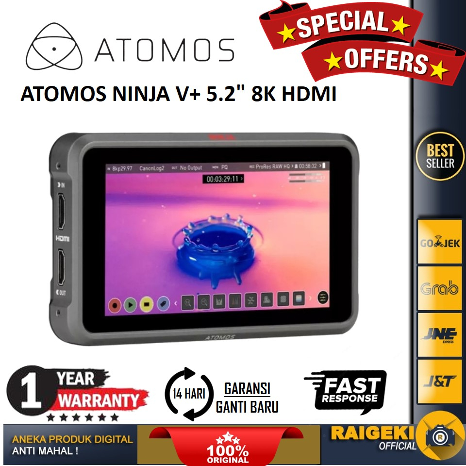 Jual ATOMOS NINJA V+ 5.2" 8K HDMI | Shopee Indonesia