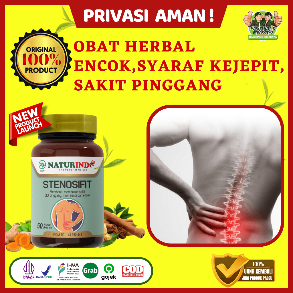 Jual Obat Sakit Pinggang Saraf Kejepit Pinggang Dan Kaki Syaraf Terjepit Sakit Bokong Sakit ...