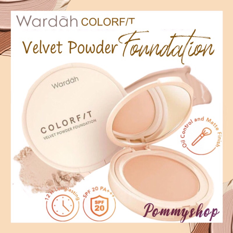 Jual Wardah Colorfit Velvet Powder Foundation | Shopee Indonesia