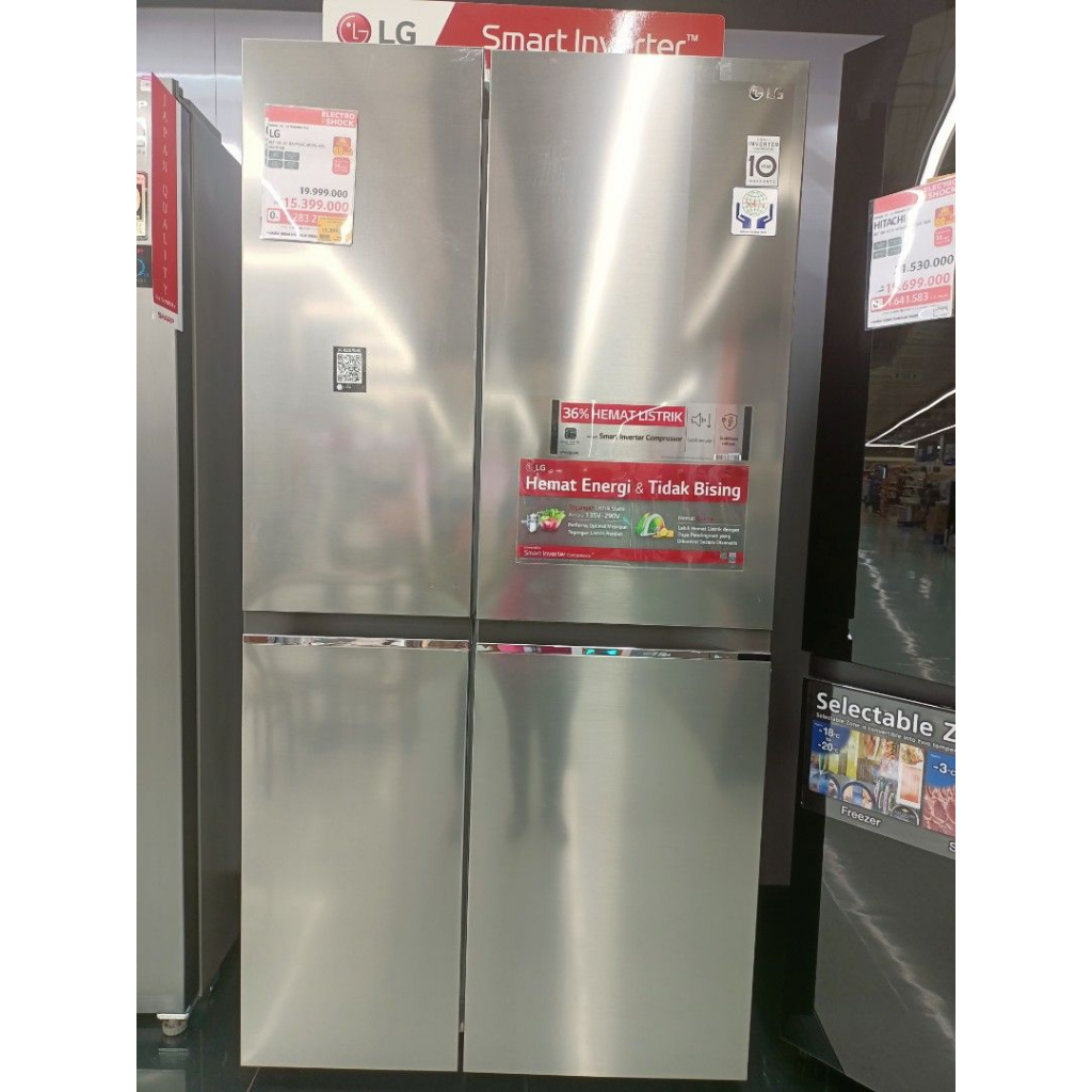 Jual LG GC-B257SLVL KULKAS SIDE BY SIDE 694 L INVERTER GCB257SLVL BATAM | Shopee Indonesia