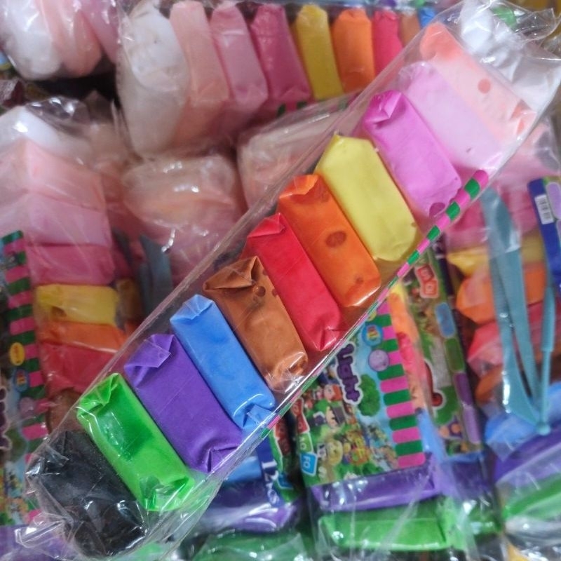 Jual CLAY isi 12 warna clay untuk bermain di sekolah dan rumah bermain ...