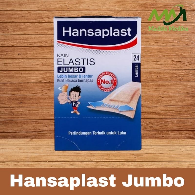 Jual Hansaplast Jumbo Plester Hansaplast Plester Luka Besar Isi 24pcs ...
