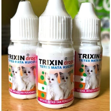Jual TRIXIN CAT 15ml - Obat tetes mata & hidung Kucing / Infeksi Radang ...