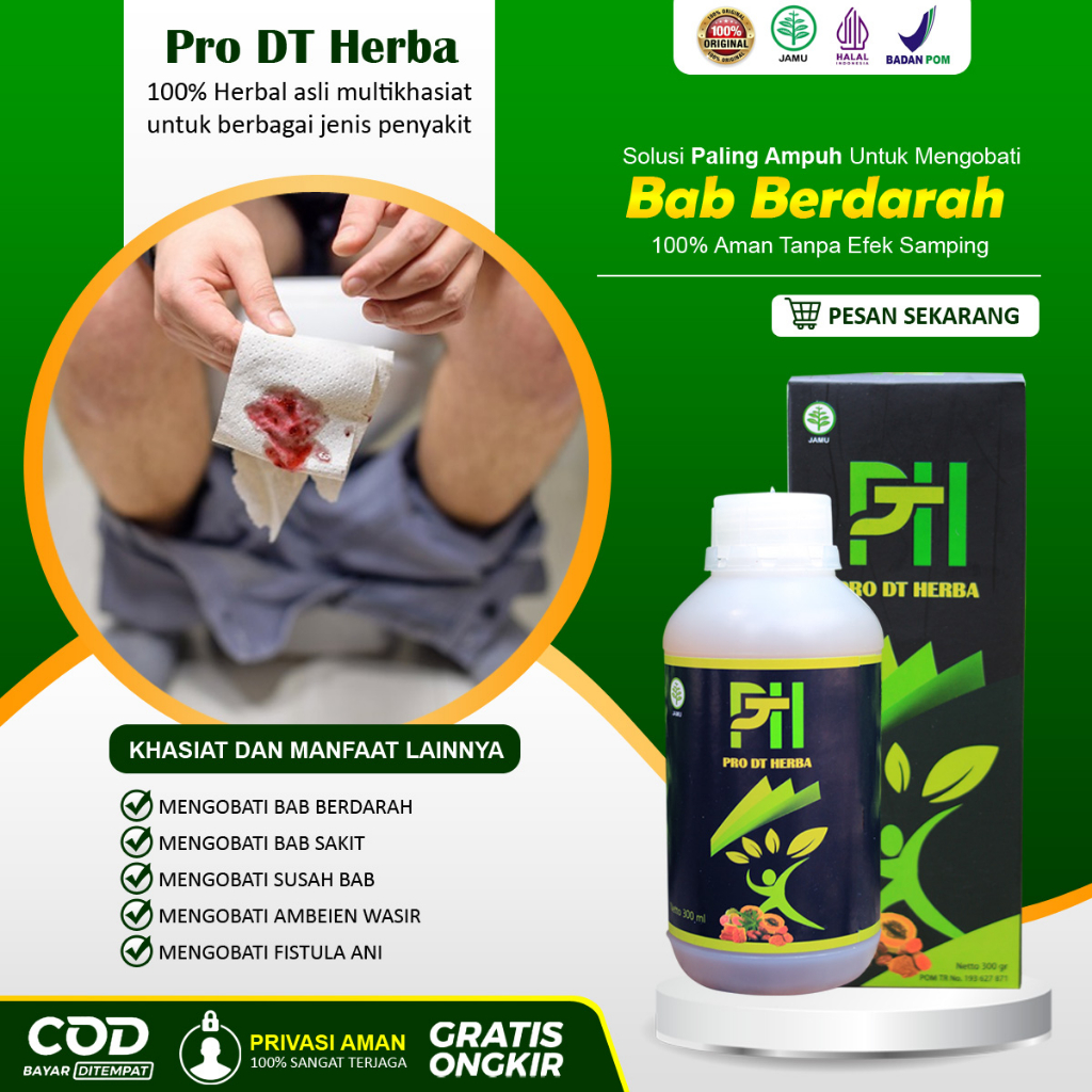 Jual Obat Herbal Bab Berdarah Susah Buang Air Besar Agar Lancar Ampuh ...