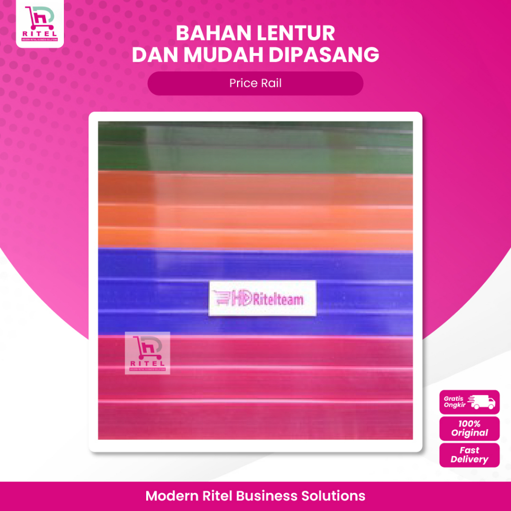 Jual Perlengkapan Toko Minimarket Price Card Mika Harga Price Rail ...