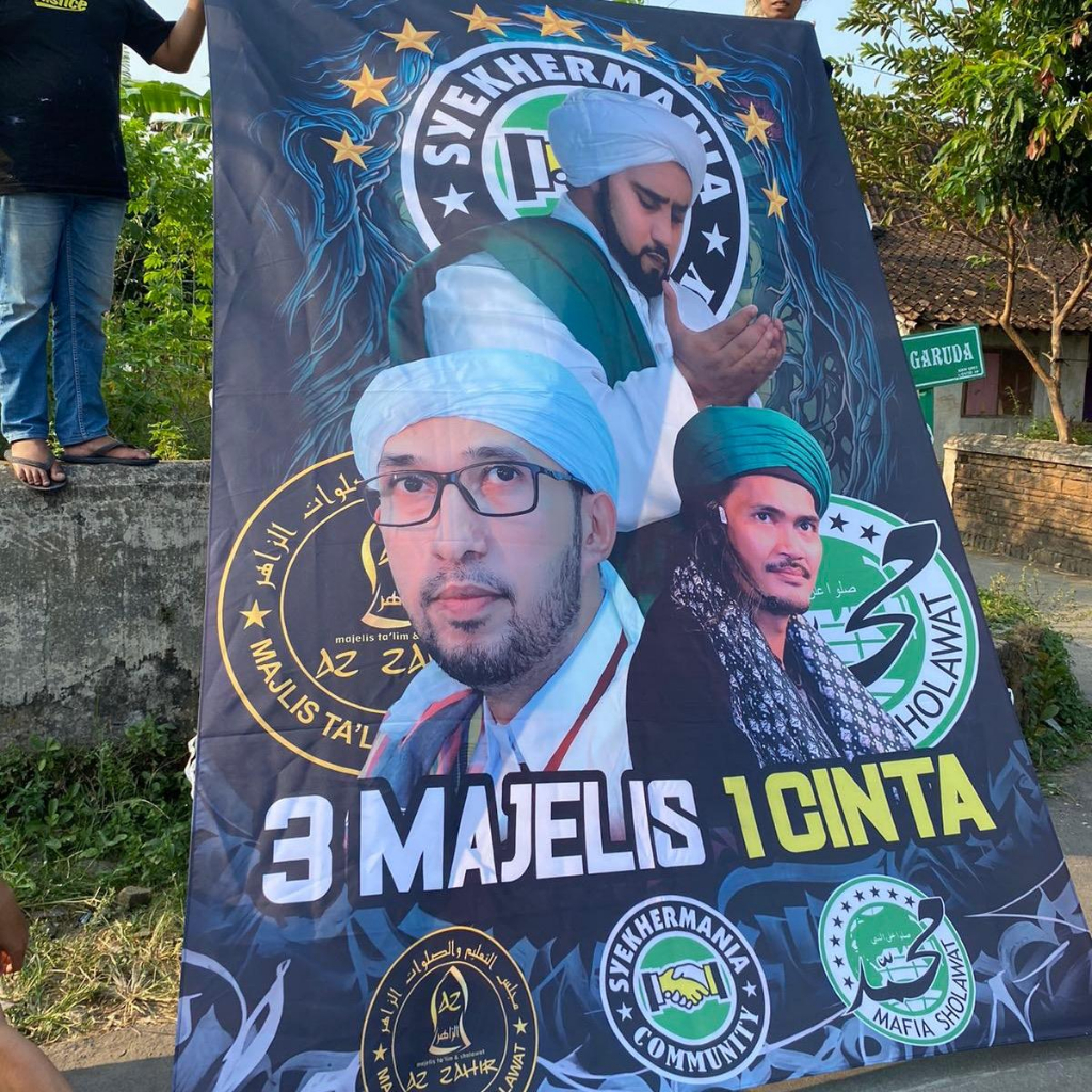 Jual Bendera 3 majelis 1 cinta || Bendera majelis || Bendera Sholawat ...