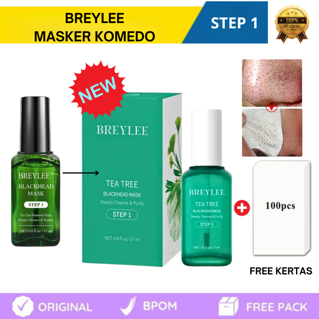 Jual QUEENCOSMETICS - Breylee Blackhead | Breylee Step 1 Free Kertas ...