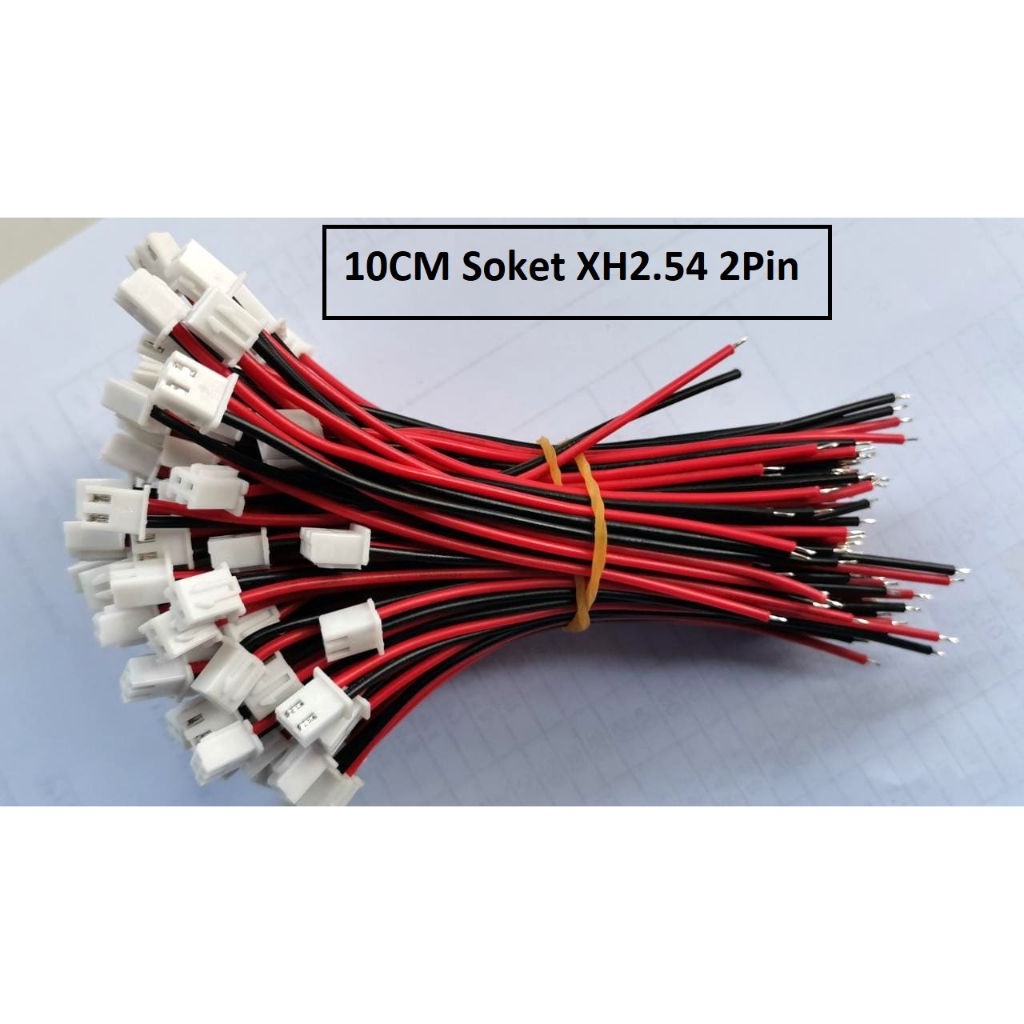 Jual 100mm 10cm Soket Kabel konektor Baterai RC Soket Terminal JST XH2.54 XH SM2P PH2.0 PH 2P ...