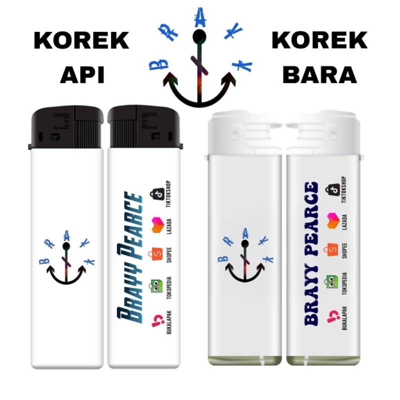 Jual Korek Api Korek Gas Bara Brayy Pearce Limited Edition | Shopee ...