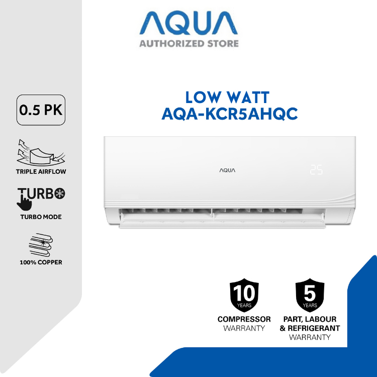 Jual AQUA JAPAN AC Low Watt 1/2 PK AQA-KCR5AHQC | Shopee Indonesia