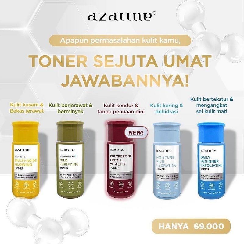 Jual Azarine Toner Sejuta Umat Untuk Semua Jenis Kulit 90ML | Shopee ...