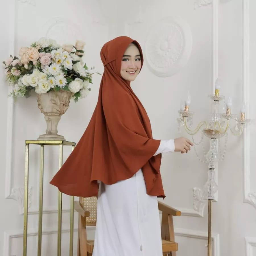 Jual HIJAB BERGO PET TALI XL CRINKLE AIRFLOW | Shopee Indonesia